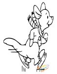 winnie the pooh kanga and roo coloring pages for kids